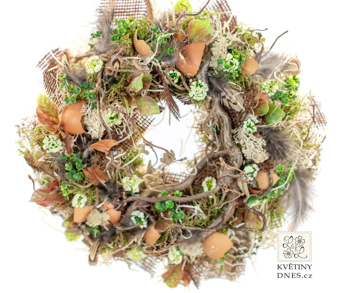 dekorace, věnec na dveře, sezonní dekorace jaro léto podzim zima
